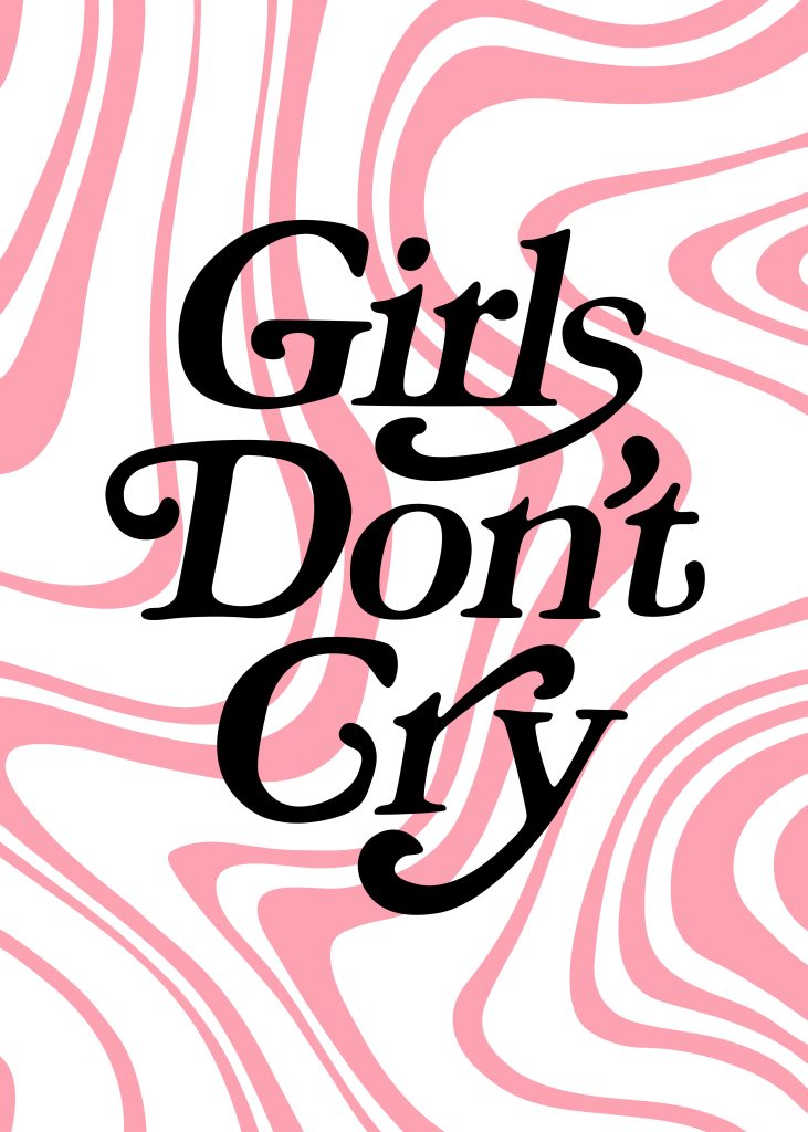 Girl's Do not Cry Sticker Wall Art | Framed Canvas - Canvasly
